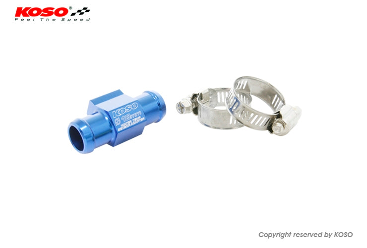 KOSO 水冷ジョイント 【26mm】 【1/8 センサーなし】ブルー – kn926-net